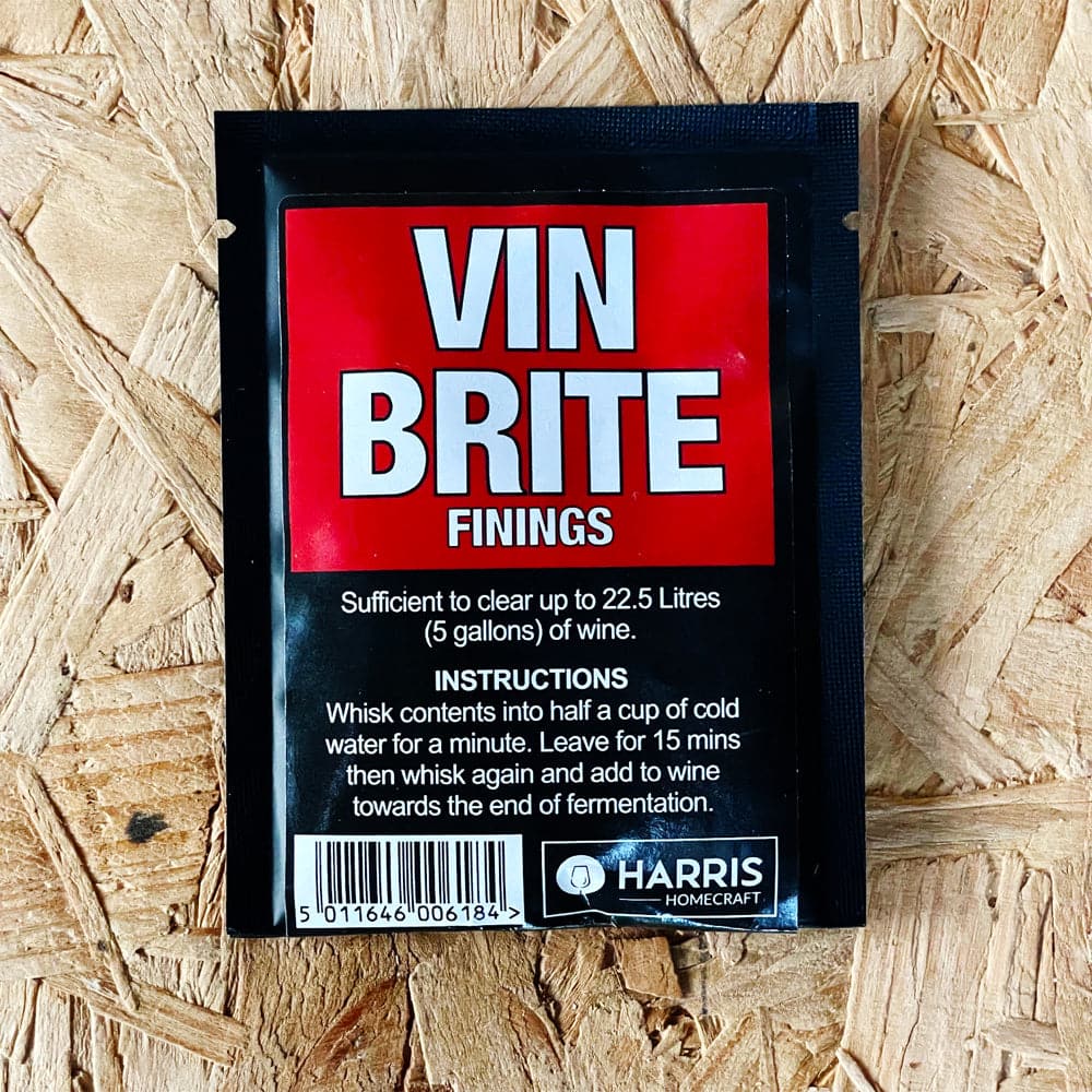 Vin Brite Finings - Clearing Isinglass for Wine - Sachet Treats up to