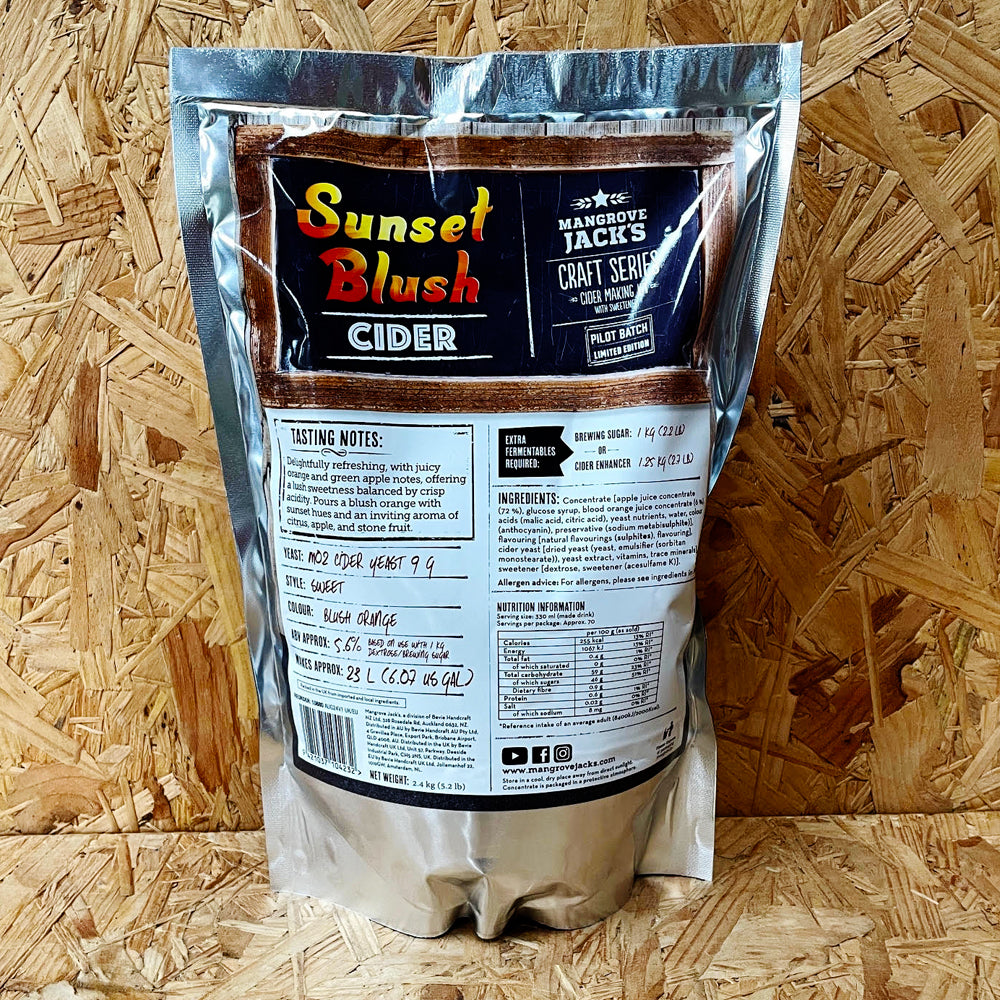 Mangrove Jacks - Sunset Blush Cider - 40 Pint Cider Kit For Sale – Brewbitz