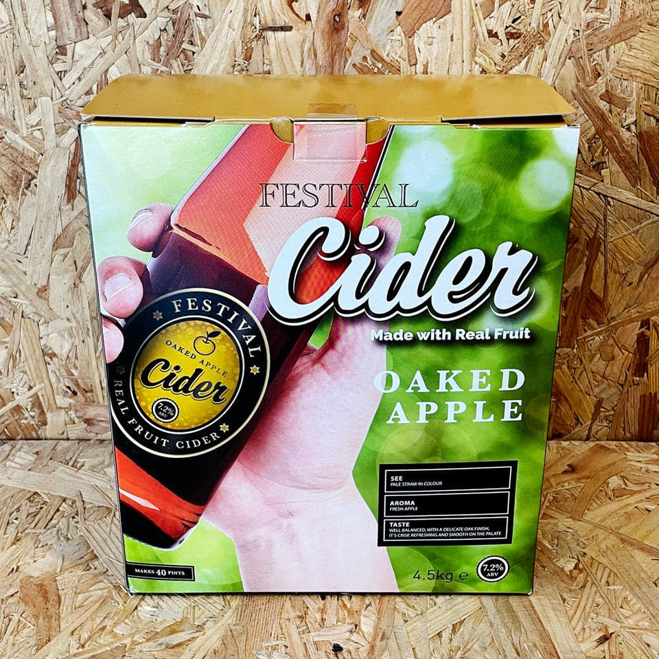 Festival Ales Oaked Apple Cider 40 Pint Cider Kit for sale | Brewbitz